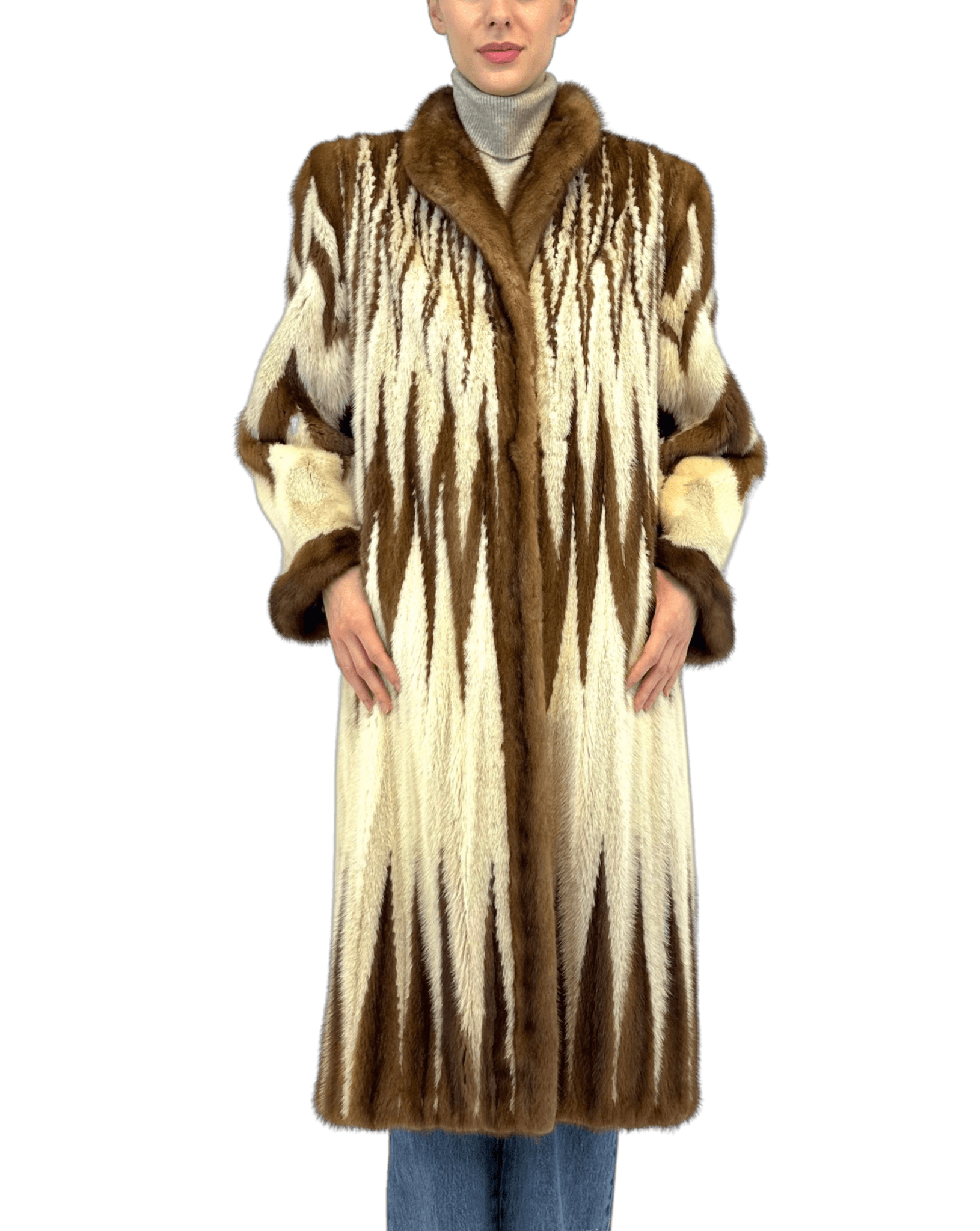 ZICK ZACK MINK COAT – LISKAFASHION